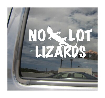 NO LOT LIZARDS - Car Truck Auto Window Vinyl Decal Sticker 02102 | eBay