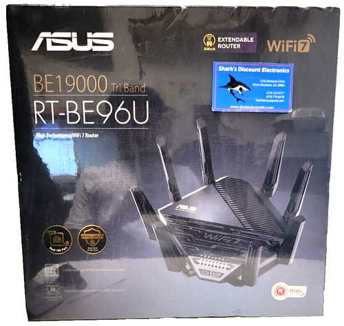 ASUS RT-BE96U Tri-Band Wi-Fi 7 Router high performance NEW FREE FAST ...