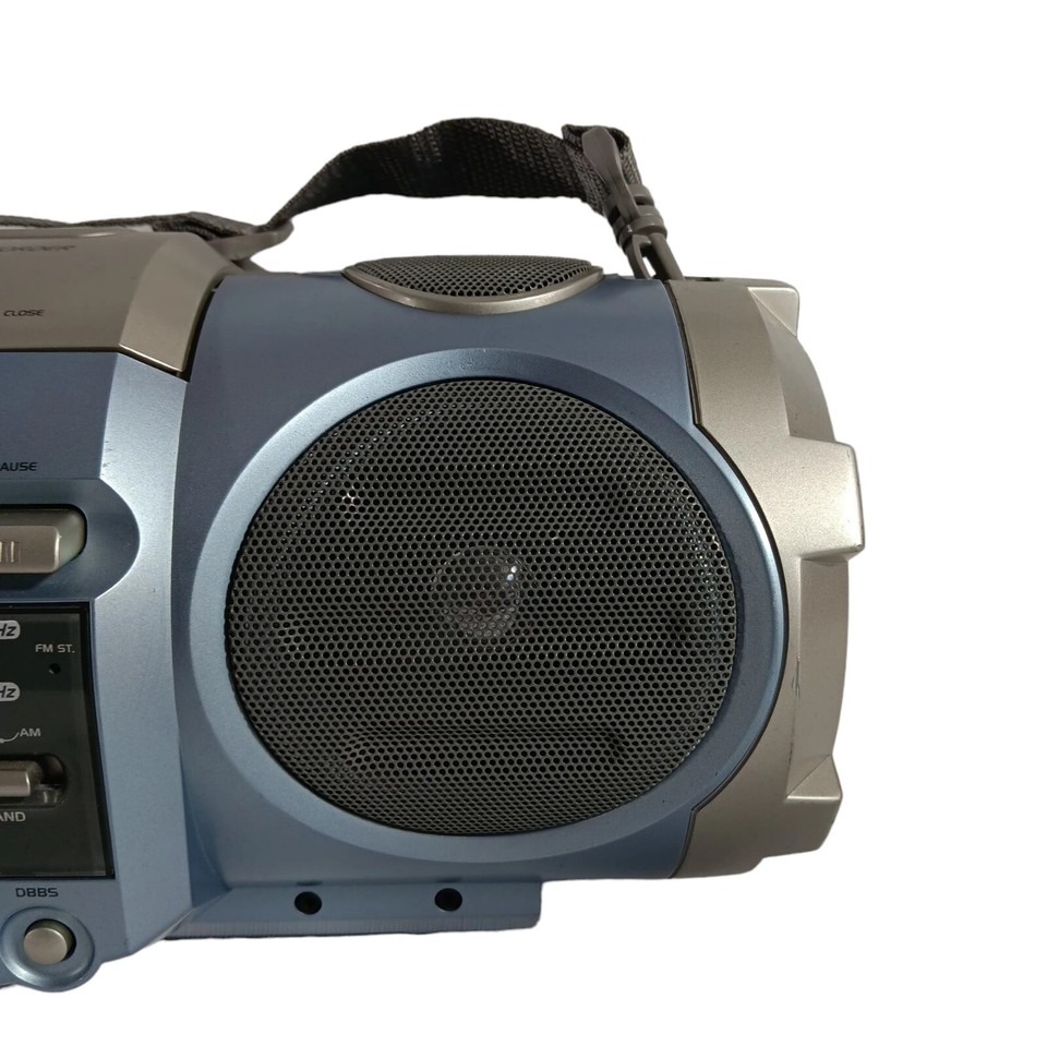 GPX C848SM Portable Am/FM Boombox w/ Cassette Player Bass Boost System ...