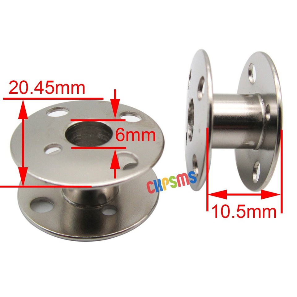 10PCS FIT FOR SINGER SEWING MACHINE METAL BOBBINS 201K/99K/66K/185K/401 ...