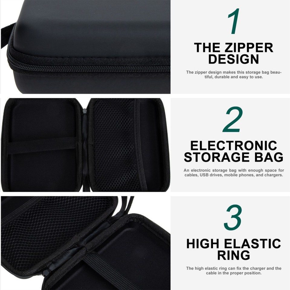 2pcs Electronics Organizer Bag Cable Bag Electronic Accessories ...