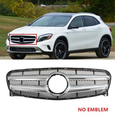 Fit For Mercedes GLA X156 W156 2015-2017 Front Center Grille Chrome ...