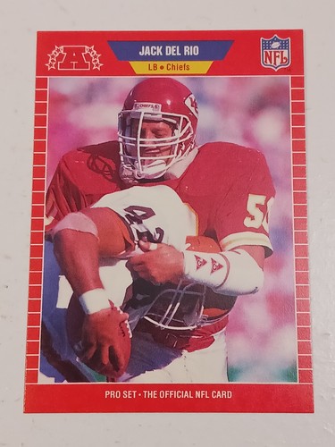 Jack Del Rio Kansas City Chiefs 1989 Pro Set Card #458 | eBay