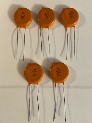 5pcs New Vishay Cera-mite 0.04uF 3KV DC High Voltage Ceramic Disc ...