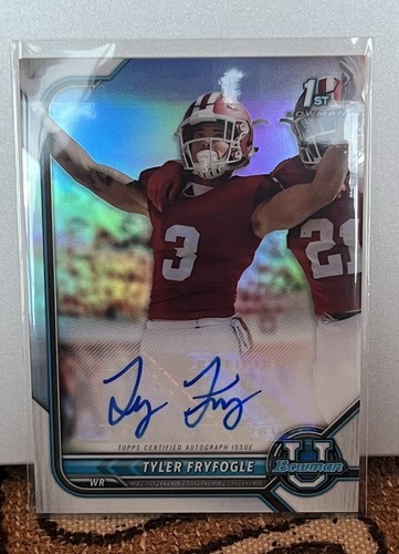 2022 Bowman University Tyler Fryfogle Chrome Refractor Auto #BCPA-TF ...