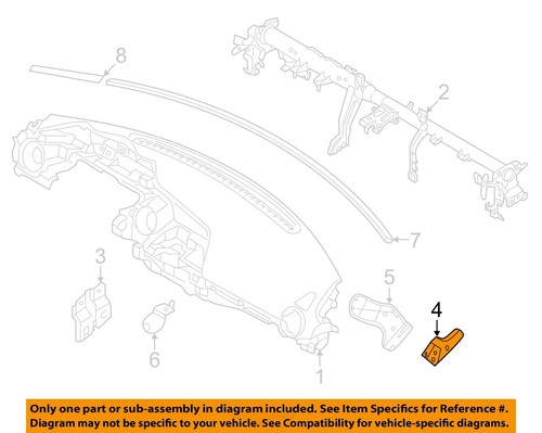 FIAT OEM 18-20 124 Spider Instrument Panel-Reinf Beam Bracket ...