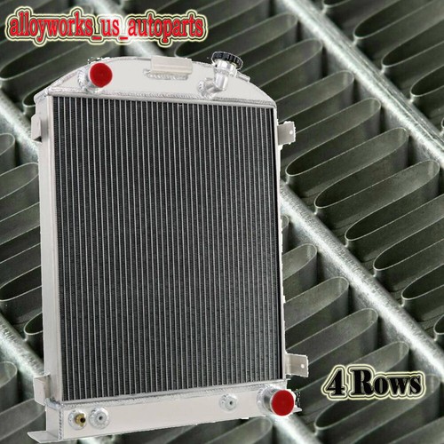 Aluminum 4 Row Radiator For 1930-1931 Ford Model A GM Chevy V8 Engine ...