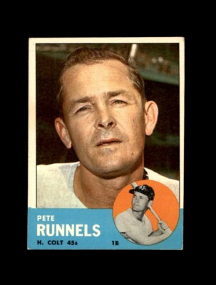 1963 Topps Baseball #230 Pete Runnels (Colt 45s) EXMT | eBay
