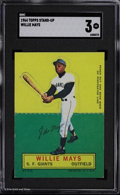 Willie Mays San Francisco Giants Outfield SCG 3 VG 1964 Topps Stand-Up ...