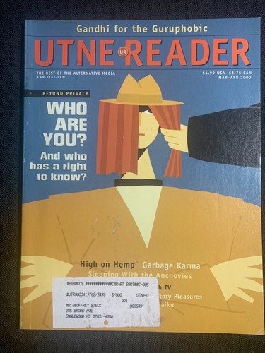 2000 March/April UTNE READER Magazine FN+ 6.5 High on Hemp / Who Are ...