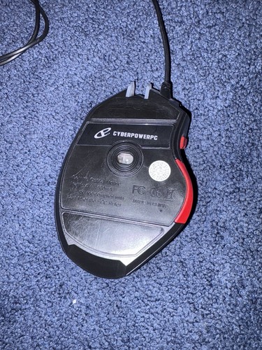 Original CyberPower PC Gaming Optical Mouse - Wired - Black/Red | eBay
