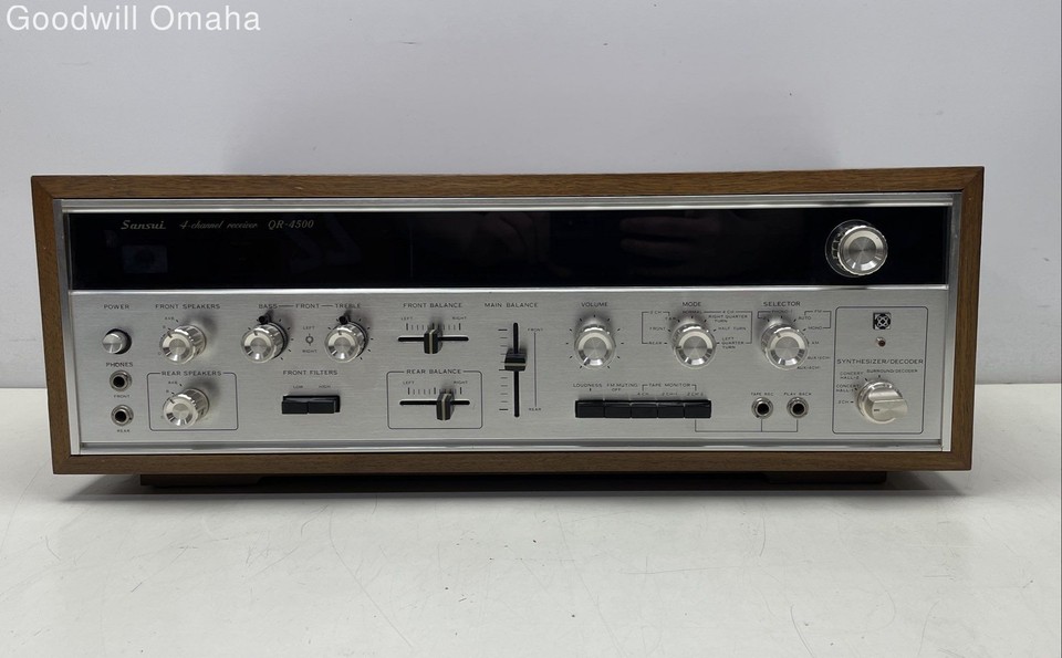 Vintage Sansui 4-Channel Receiver QR-4500 | UNTESTED! NO POWER CORD ...