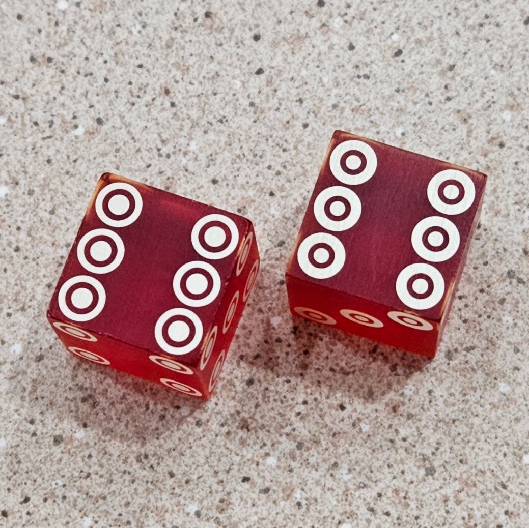 Vintage Overland Hotel & Casino Dice- Reno Nevada- 1950's-1960's RARE ...