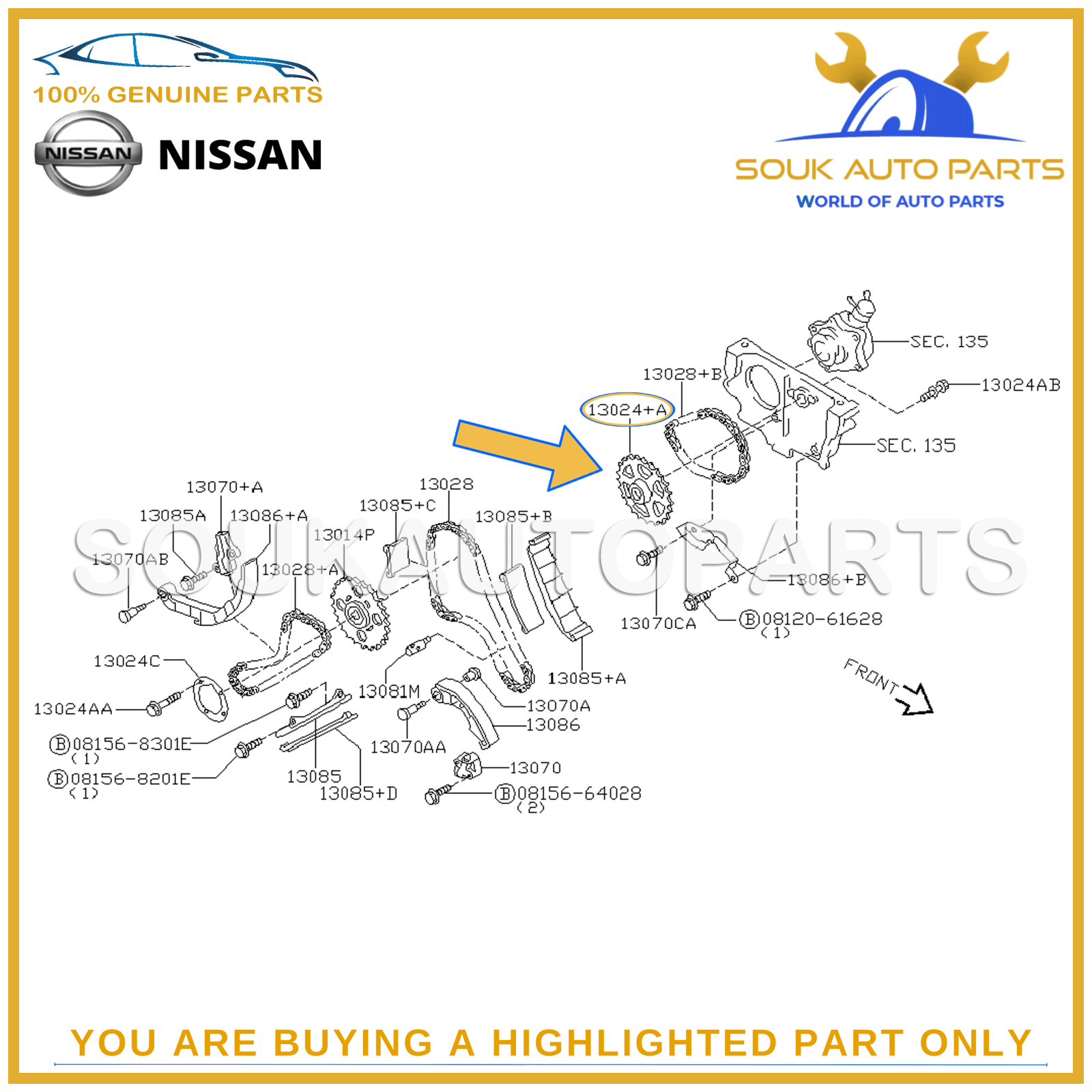 13024-AW400 Genuine Nissan CAMSHAFT SPROCKET X-TRAIL ALMERA | eBay