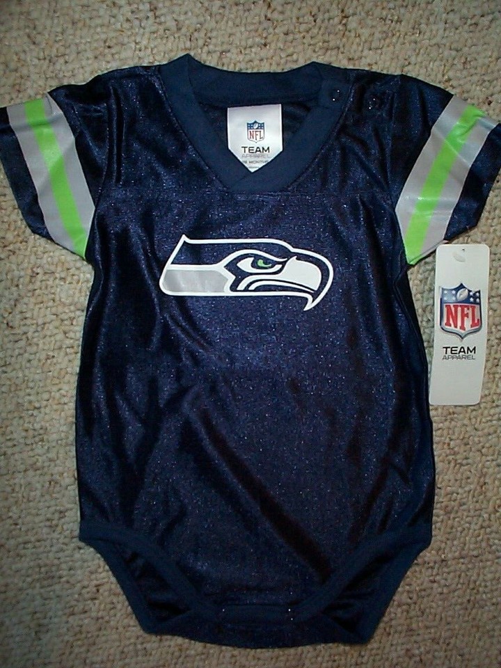 (2025-2026) Seattle Seahawks #00 nfl INFANT BABY CREEPER Jersey 3-6M 3 ...