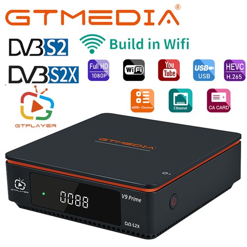 GTMEDIA V9 Prime Digital HD Sat Receiver DVB-S/S2/S2X Satellite TV Box ...
