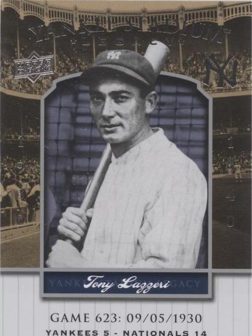 2008 Upper Deck - Multi-Product Insert Yankee Stadium Legacy Tony ...