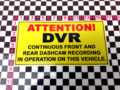 6" DVR Dash Cam Sticker - Van Lorry Truck HGV Car Security Camera Mini ...