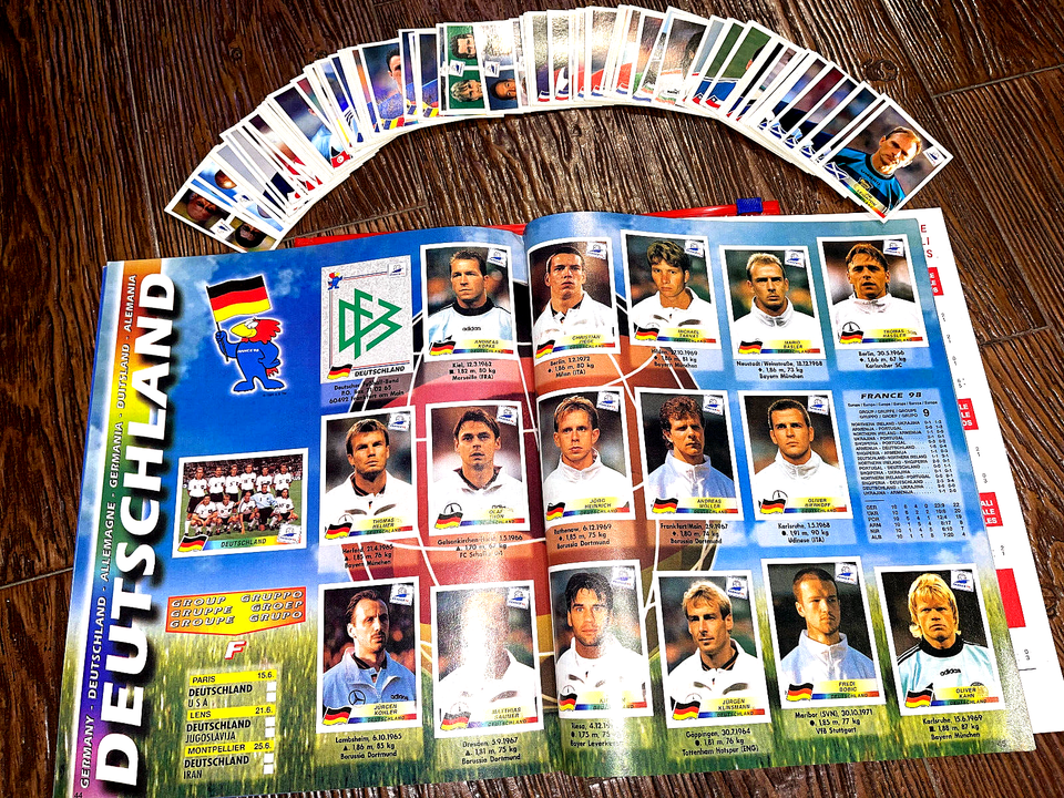 Original PANINI 127 Singles Stickers WORLD CUP 1998 &NEW France 98 ...