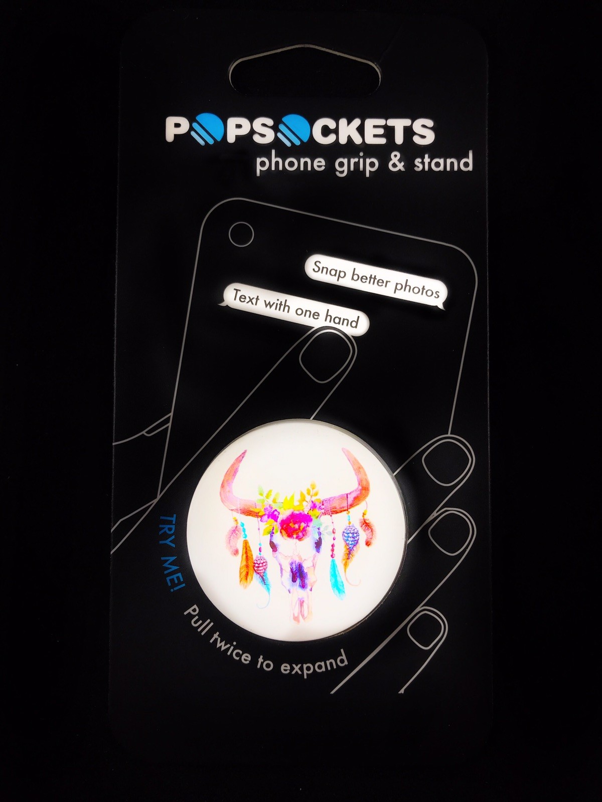 Authentic PopSockets Bull Feathers PopSocket Pop Socket Phone Holder ...