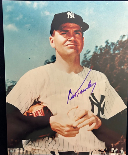 Bob Turley Signed Autographed Photo - New York Yankees - COA | eBay