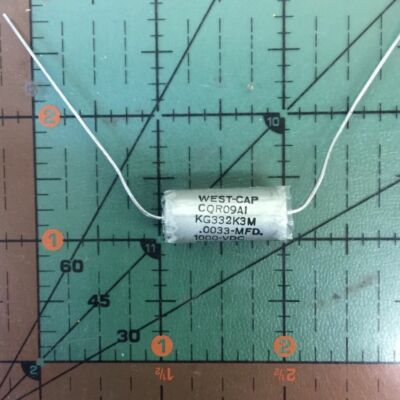 WEST CAP AXIAL FILM CAPACITOR 3300pF 1000v CQR09A1KG332K3M .0033uF ...