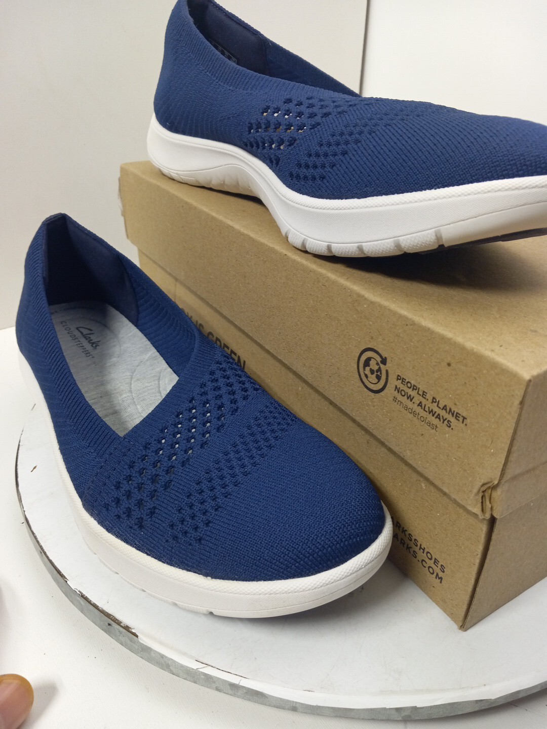 Cloudsteppers by Clarks Adella Moon Womens Sz 9.5 Wide Slip-on Shoes ...