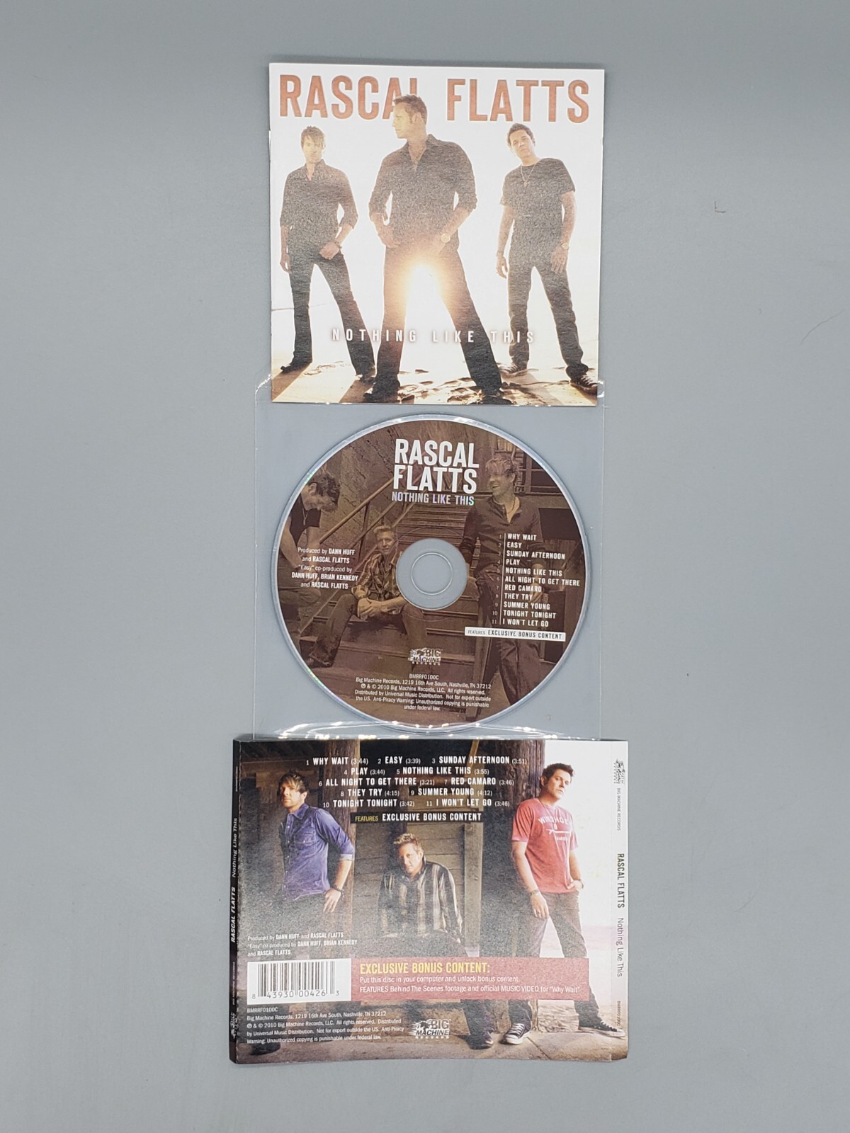Nothing Like This by Rascal Flatts (CD) No Case No Tracking | eBay