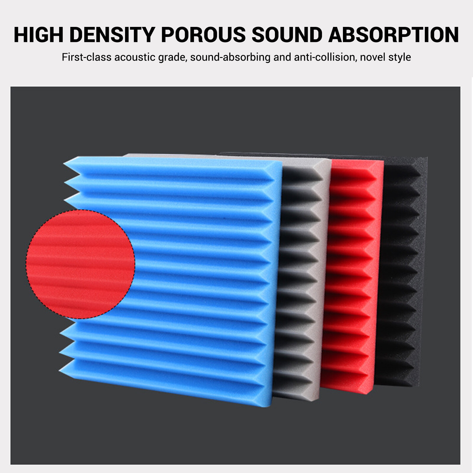 6/12/24/48x Acoustic Wall Panels Studio Sound Proofing Foam Pads ...