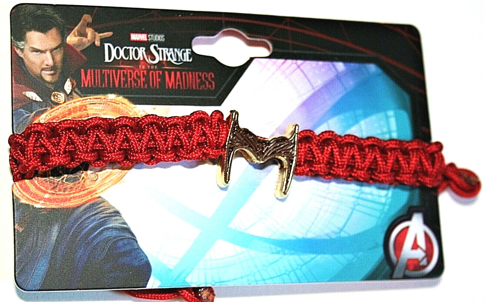 Marvel Studios Doctor Strange Multiverse Braded Red Rope Charm Bracelet ...