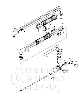 REPAIR KIT - VICTOR ST 1000 CUTTING TORCH COMPLETE REBUILD KIT AV1000RK ...