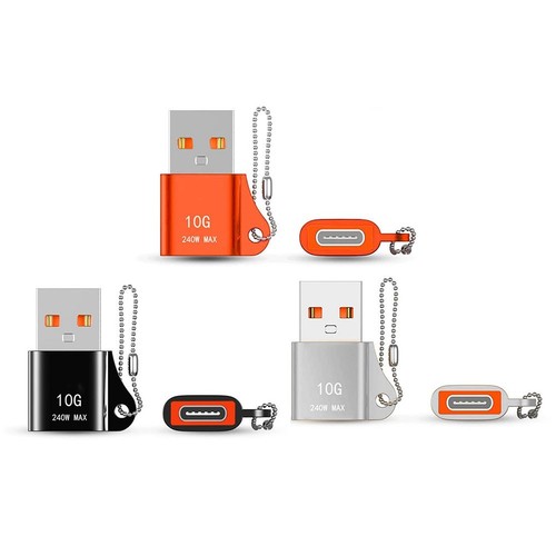 Portable USB to USBC Adapter Featuring a Convenient Keychain Attachment ...