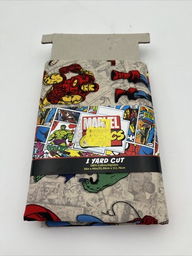 Marvel Comics Fabric 100% cotton 1 yard 36in x44in (91.44cm x111.76cm ...