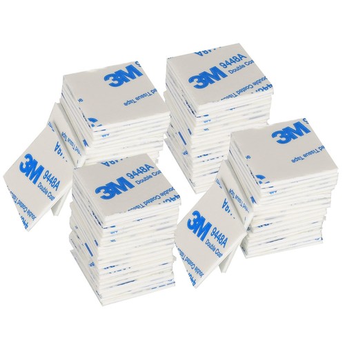 100 Pcs Double Sided Foam Tape，Square Sticky Heavy Duty Mounting Tape ...
