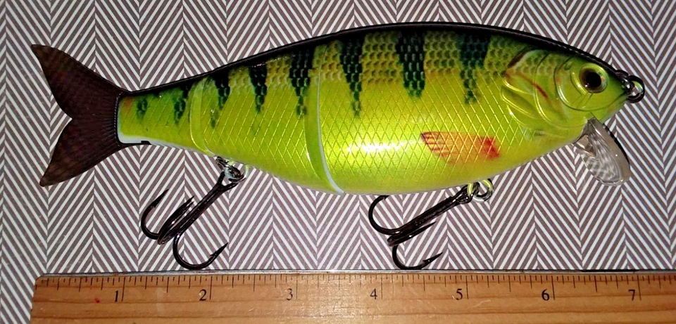 #BF 7in 2.3oz Big Size PERCH JOINTED FLOATING MULTI-JOINTED WAKE ...