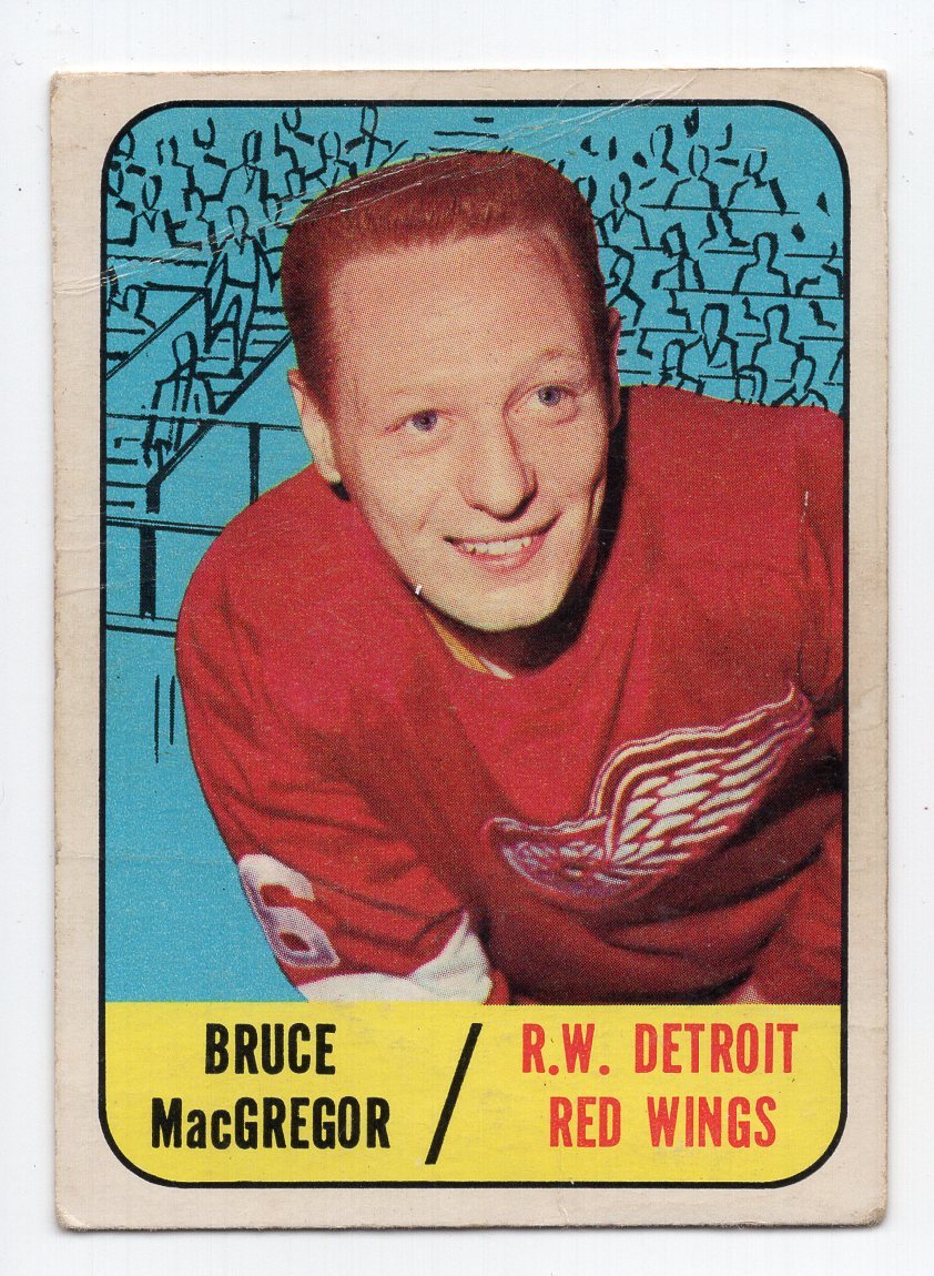 1X BRUCE MACGREGOR 1967 68 Topps #102 VG 67 68 DETROIT RED WINGS | eBay