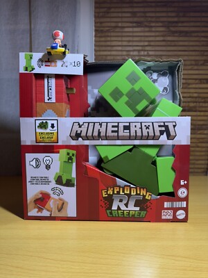 Minecraft Exploding RC Creeper Car w/ DLC Code Mattel - Expedited ...