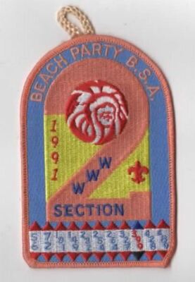 OA 1991 Section Beach Party BSA PEACH Border [KY-4242] | eBay