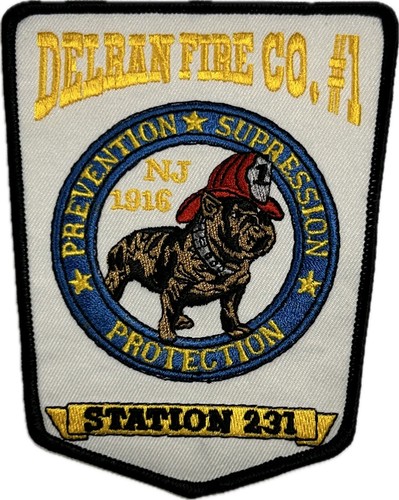 NEW JERSEY NJ DELRAN FIRE COMPANY #1 STATION 231 PATCH BURLINGTON ...