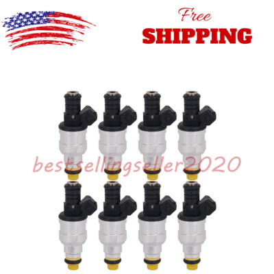 Set(8) Fuel Injectors For GM LT1 LS1 LS6 Mustang SOHC DOHC V8 440cc EV1 ...