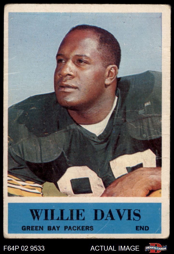 1964 Philadelphia #72 Willie Davis Packers RC HOF Grambling St 1.5 ...