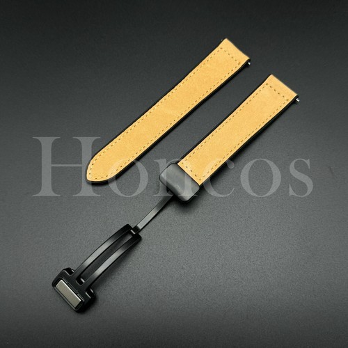 20 22 MM Satin Leather Watch Band Strap Magnetic Folding Clasp Fits ...