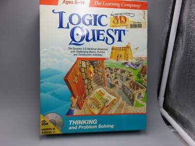 Sealed Vintage 1997 Logic Quest 3D Adventure The Learning Company PC ...