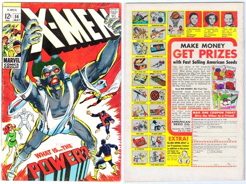 X-Men #56 Iconic Neal Adams 1969 Marvel Comics " What is.... The Power ...