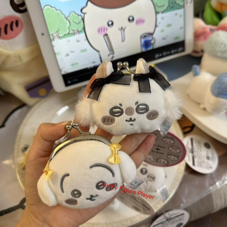 Chiikawa Hachiware Usagi Rakko bowknot Series 7cm Plush Wallet Plush ...