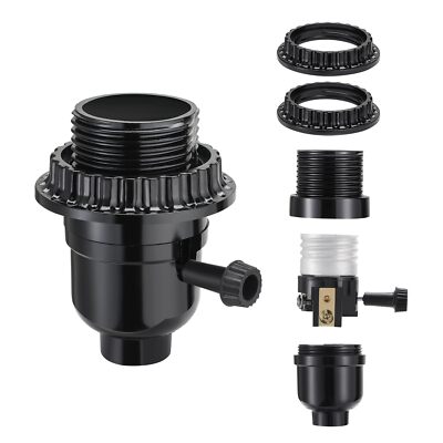 UL Listed E26 Light Socket Threaded Lamp Socket Replacement with ON/Off ...