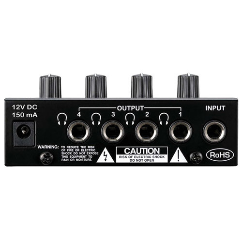 Pyle PHA40 4-Channel Stereo Headphone Amplifier - 1/4" Connectors for ...