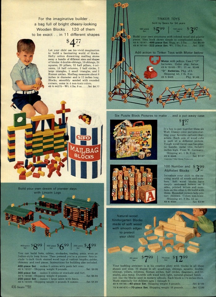 1971 PAPER AD COLOR Lego Building Set Astrolite SiFo Blocks Lincoln ...