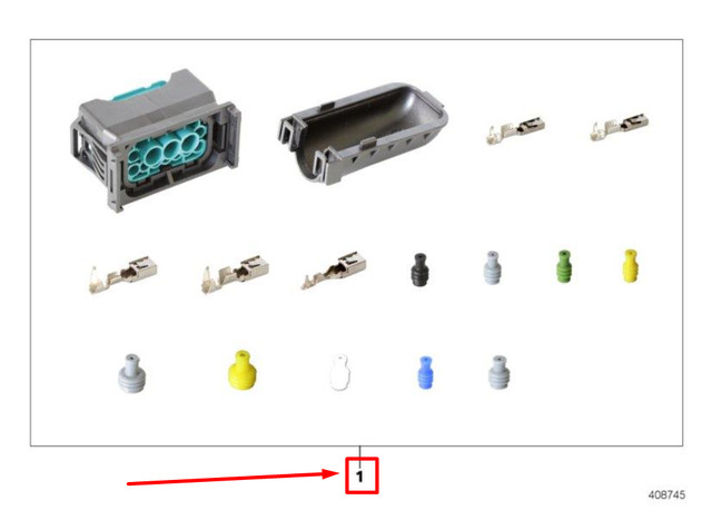 Genuine BMW E90 E91 F40 Socket Housing Repair Kit 12pin 61132472911 for ...