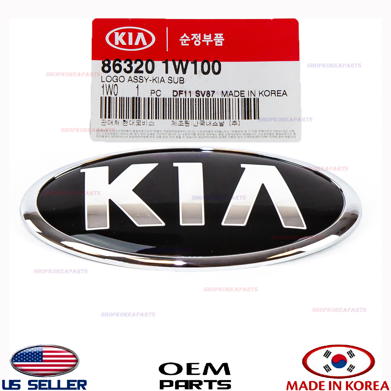 SYMBOL MARK EMBLEM HOOD FRONT BUMPER GENUINE! KIA RIO 14-15 / 18-20 ...